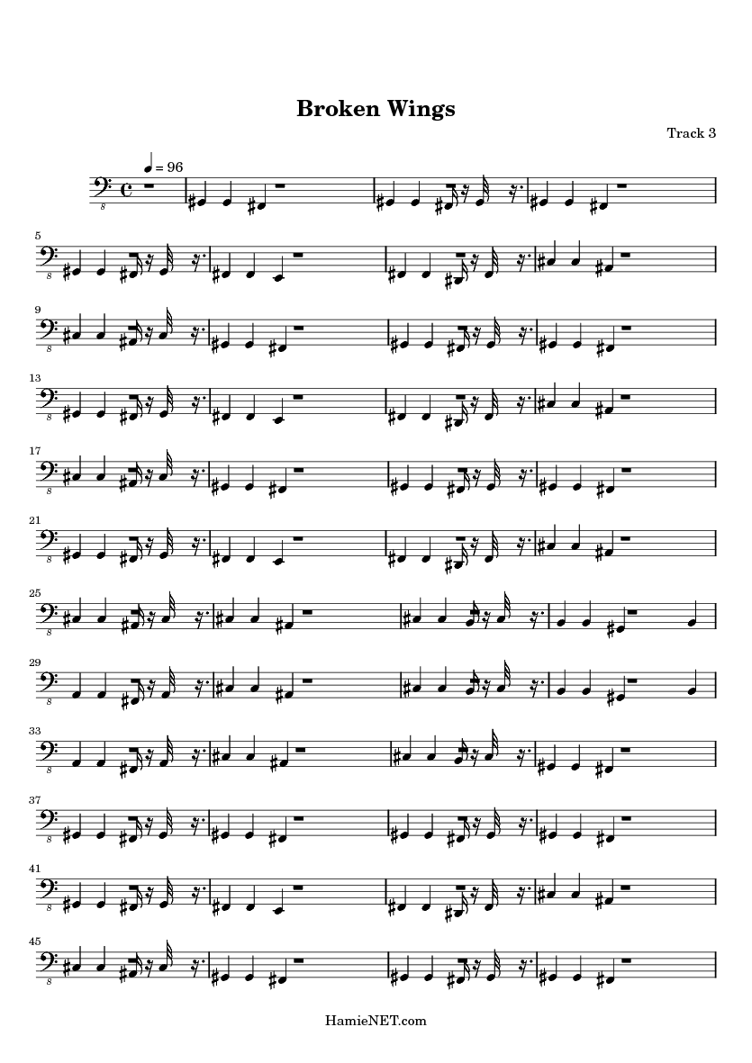 Broken Wings Sheet Music - Broken Wings Score • HamieNET.com