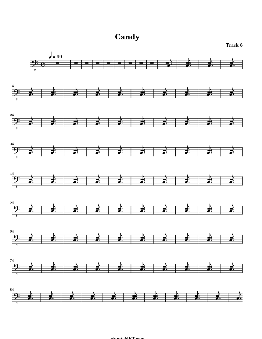 Candy Sheet Music - Candy Score • HamieNET.com