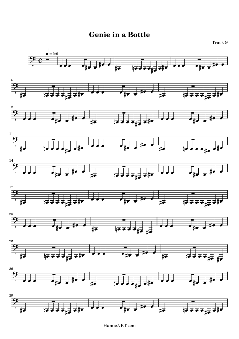 Genie in a Bottle Sheet Music - Genie in a Bottle Score • HamieNET.com