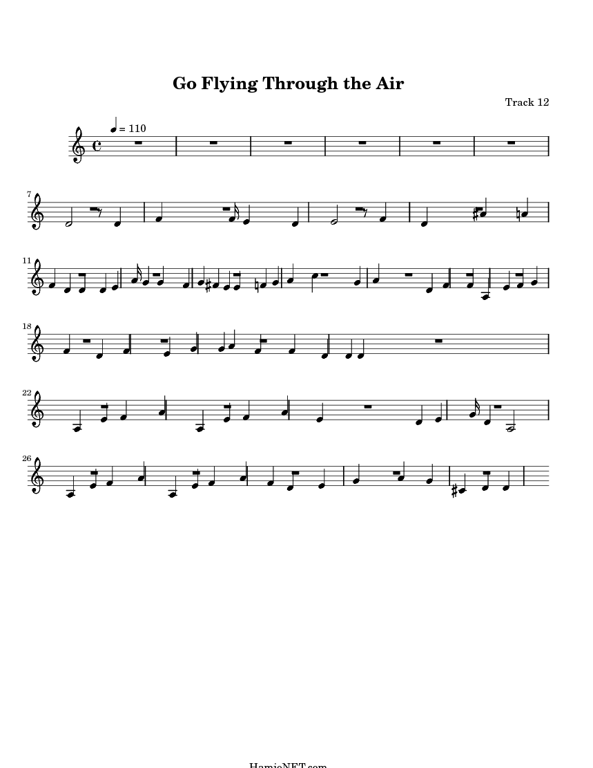 Go Flying Through the Air Sheet Music - Go Flying Through the Air Score ...