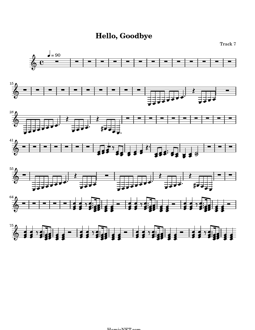 Hello, Goodbye Sheet Music - Hello, Goodbye Score • HamieNET.com