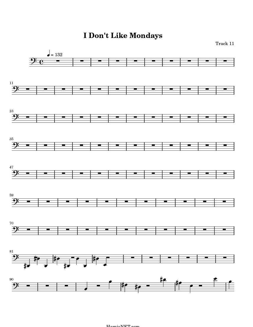 I Don't Like Mondays Sheet Music - I Don't Like Mondays Score ...