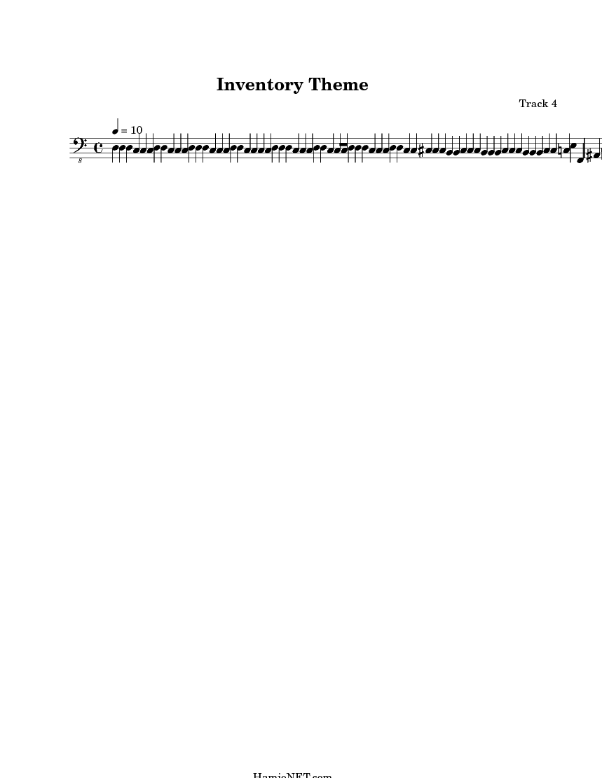 Inventory Theme Sheet Music - Inventory Theme Score • HamieNET.com