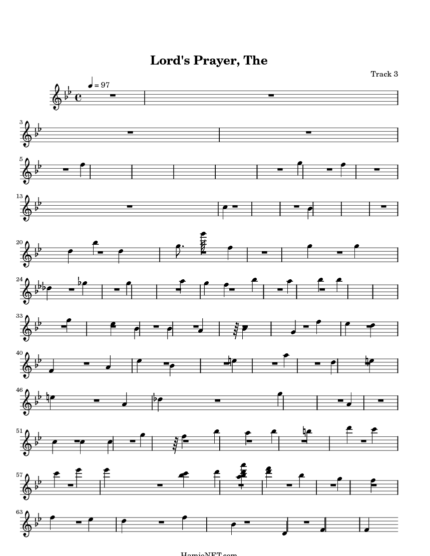The Lord's Prayer Sheet Music - The Lord's Prayer Score • HamieNET.com