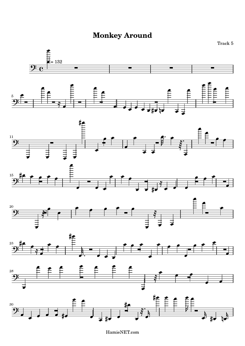 Monkey Around Sheet Music - Monkey Around Score • HamieNET.com