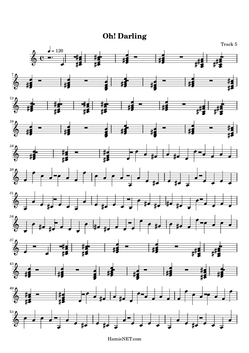 Oh! Darling Sheet Music - Oh! Darling Score • HamieNET.com