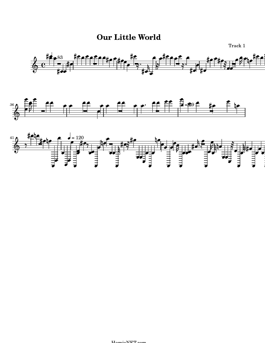 Our Little World Sheet Music - Our Little World Score • HamieNET.com