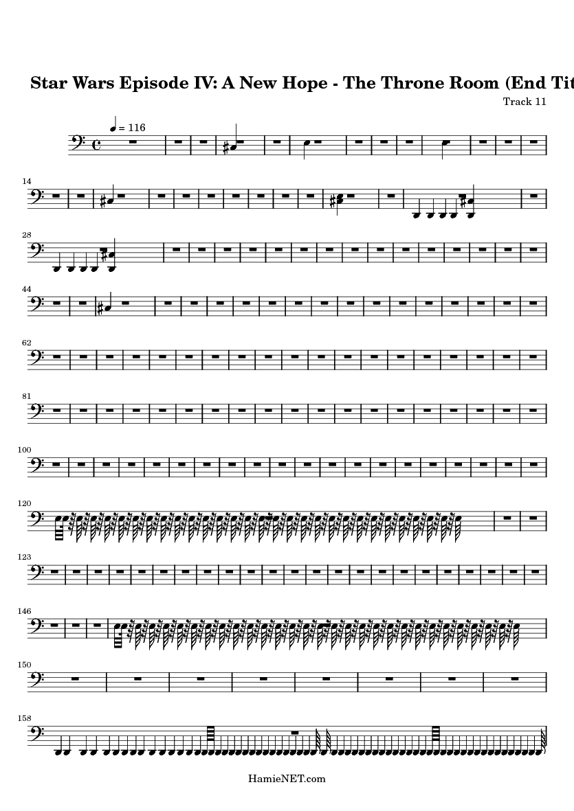 Star Wars Episode IV: A New Hope - The Throne Room (End Title) Sheet Music - Star Wars Episode ...