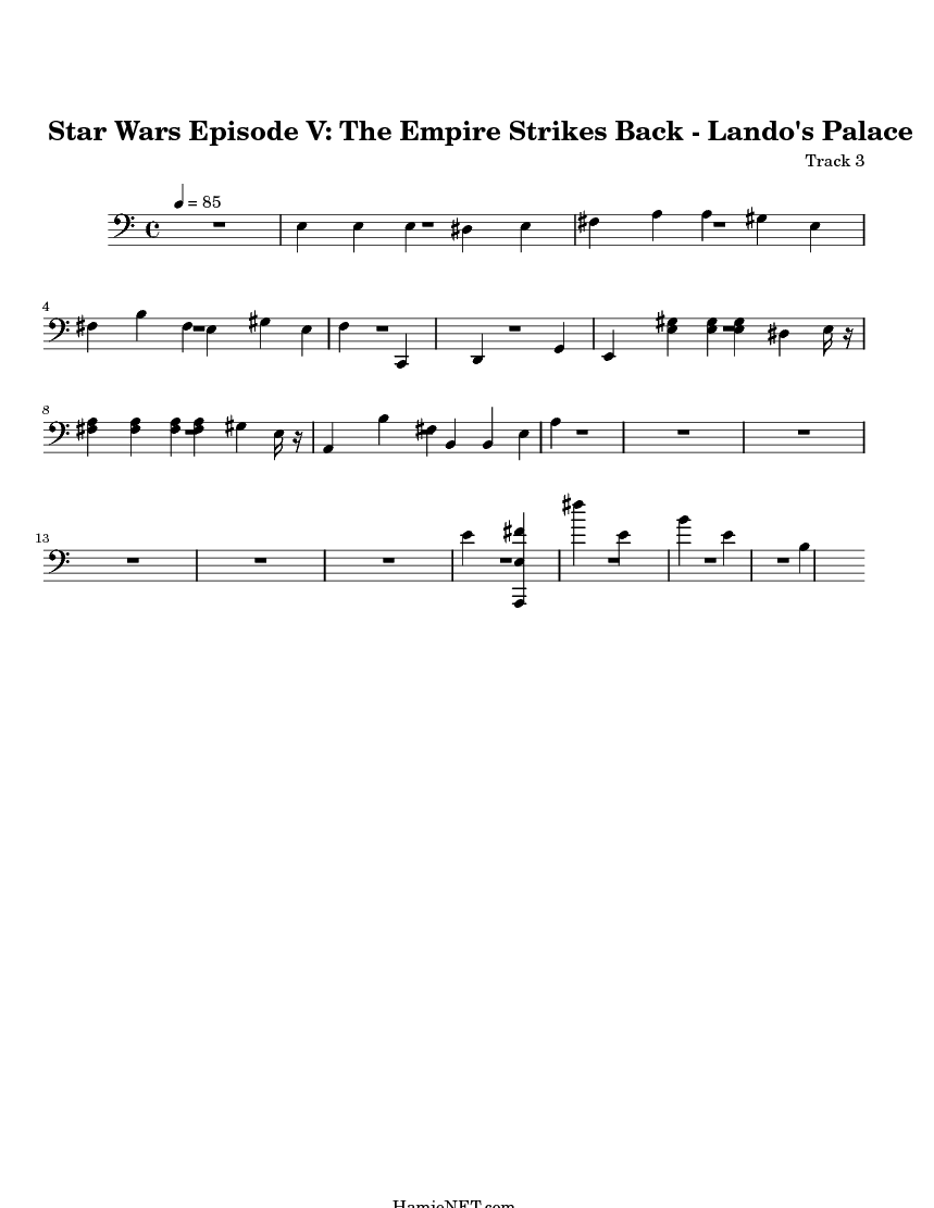 Star Wars Episode V: The Empire Strikes Back - Lando's Palace Sheet ...