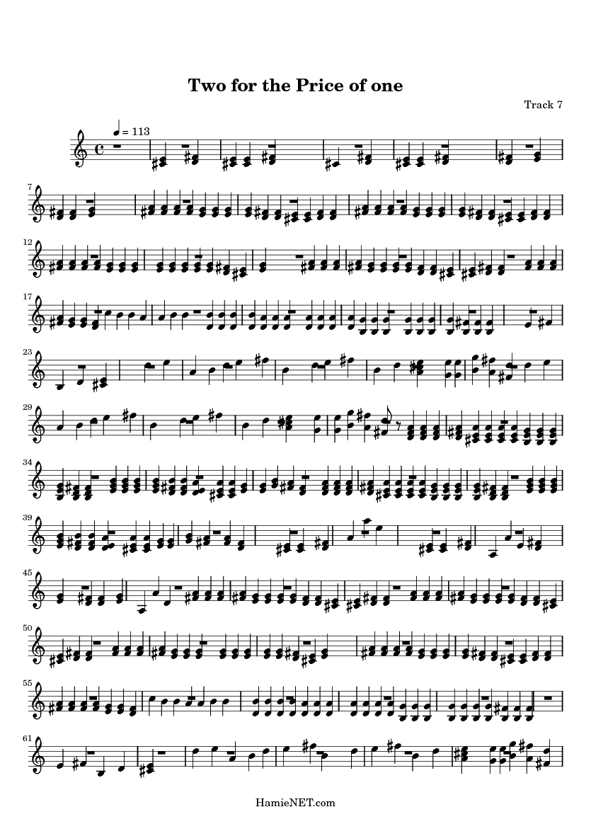 Two for the Price of one Sheet Music - Two for the Price of one Score ...